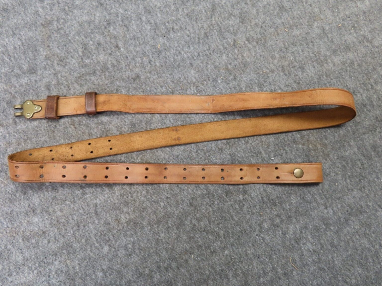 US ARMY TRAPDOOR SPRINGFIELD / KRAG RIFLE LEATHER SLING - Eisel Armory