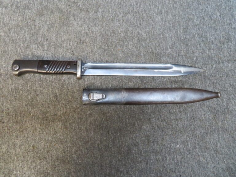 WWII German 98K Mauser Bayonet – Kriegsmarine Marked – Elite Diamant 1939 - Eisel Armory