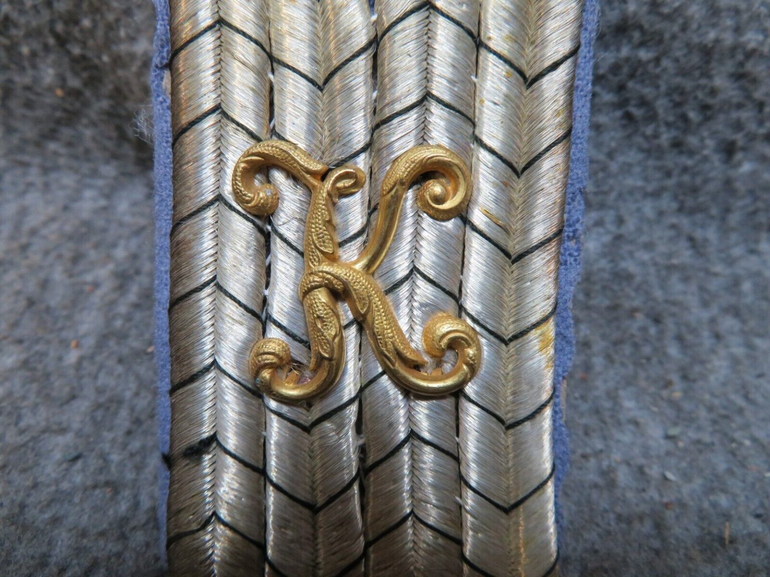 WWI German Army Shoulder Board – Leutnant Motor Transport Battalion | Rare Insignia - Eisel Armory