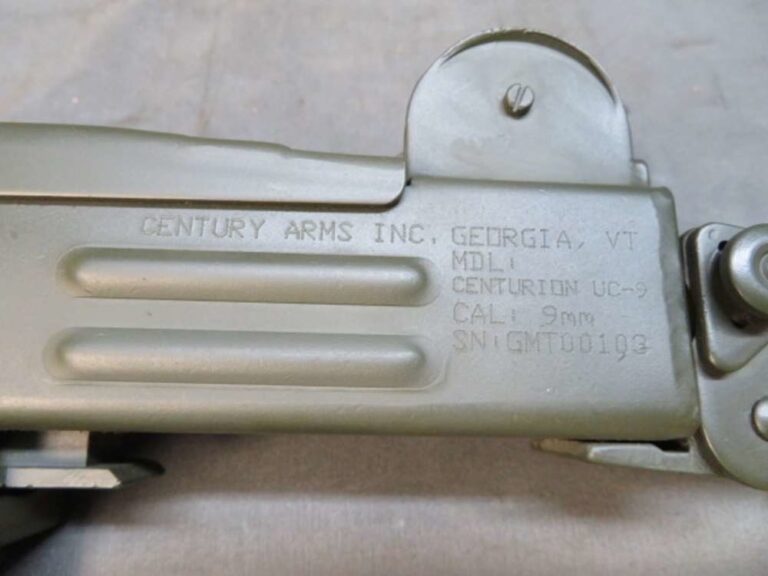 Century Arms Centurion UC-9 UZI Carbine — 9mm — Excellent - Eisel Armory