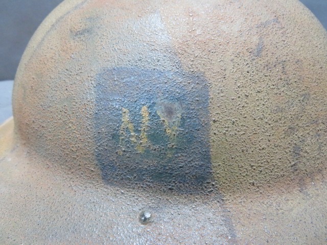 WWI U.S. Model 1917 Helmet – Original Camo Paint – 42nd Infantry ...