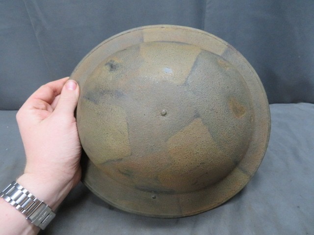 WWI U.S. Model 1917 Helmet – Original Camo Paint – 42nd Infantry ...